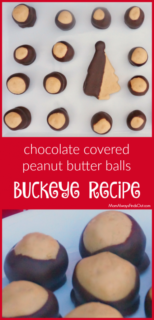 Chocolate Covered Peanut Butter Balls BUCKEYES Recipe - Mom Always ...