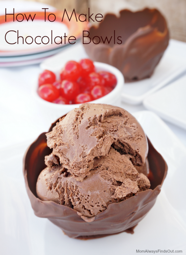 How to Make Chocolate Bowls for Ice Cream