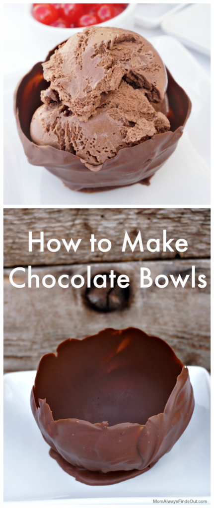 How to Make Chocolate Bowls for Ice Cream